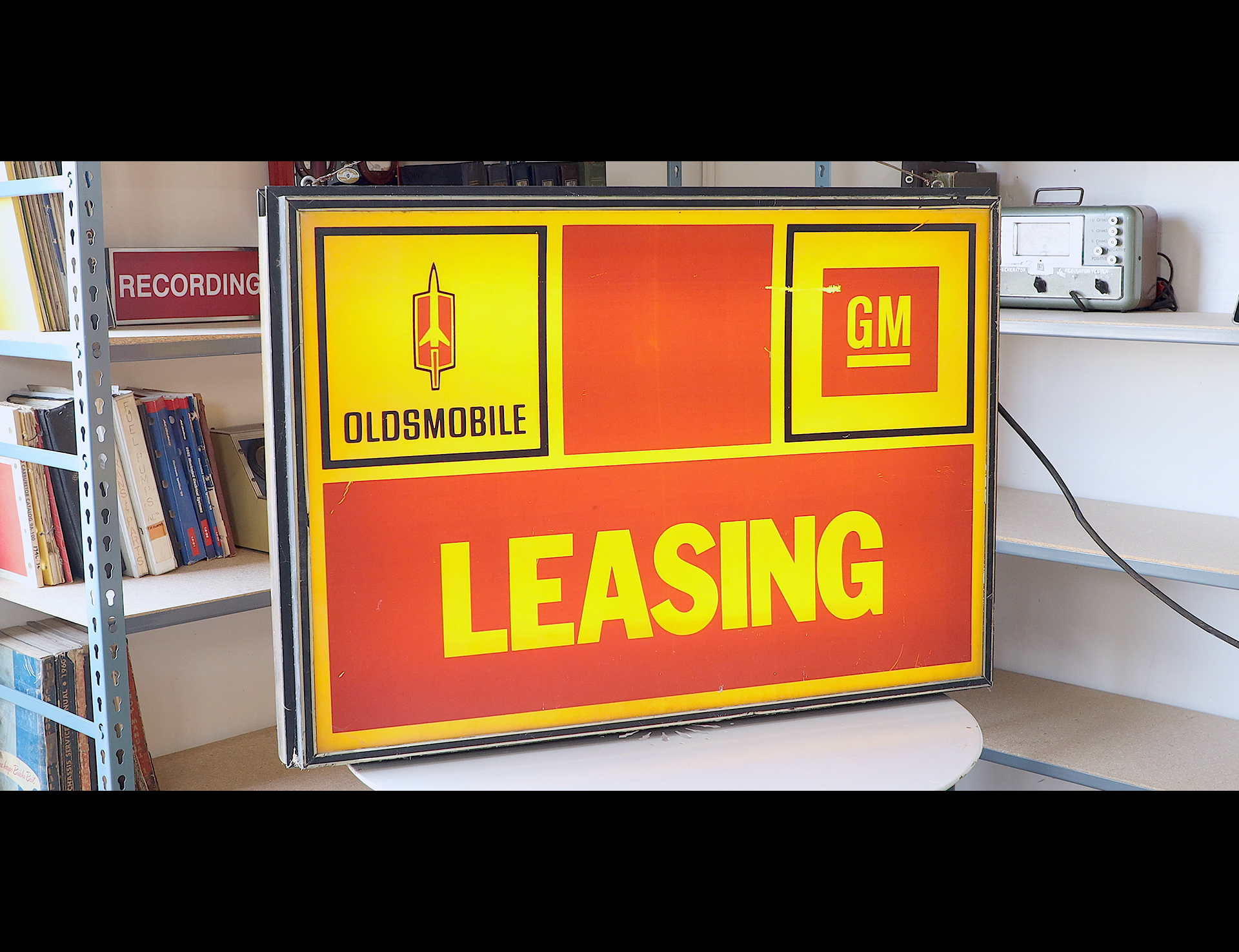 New GM Leasing Sign at the Caddy Daddy Garage - Caddy Daddy Presents